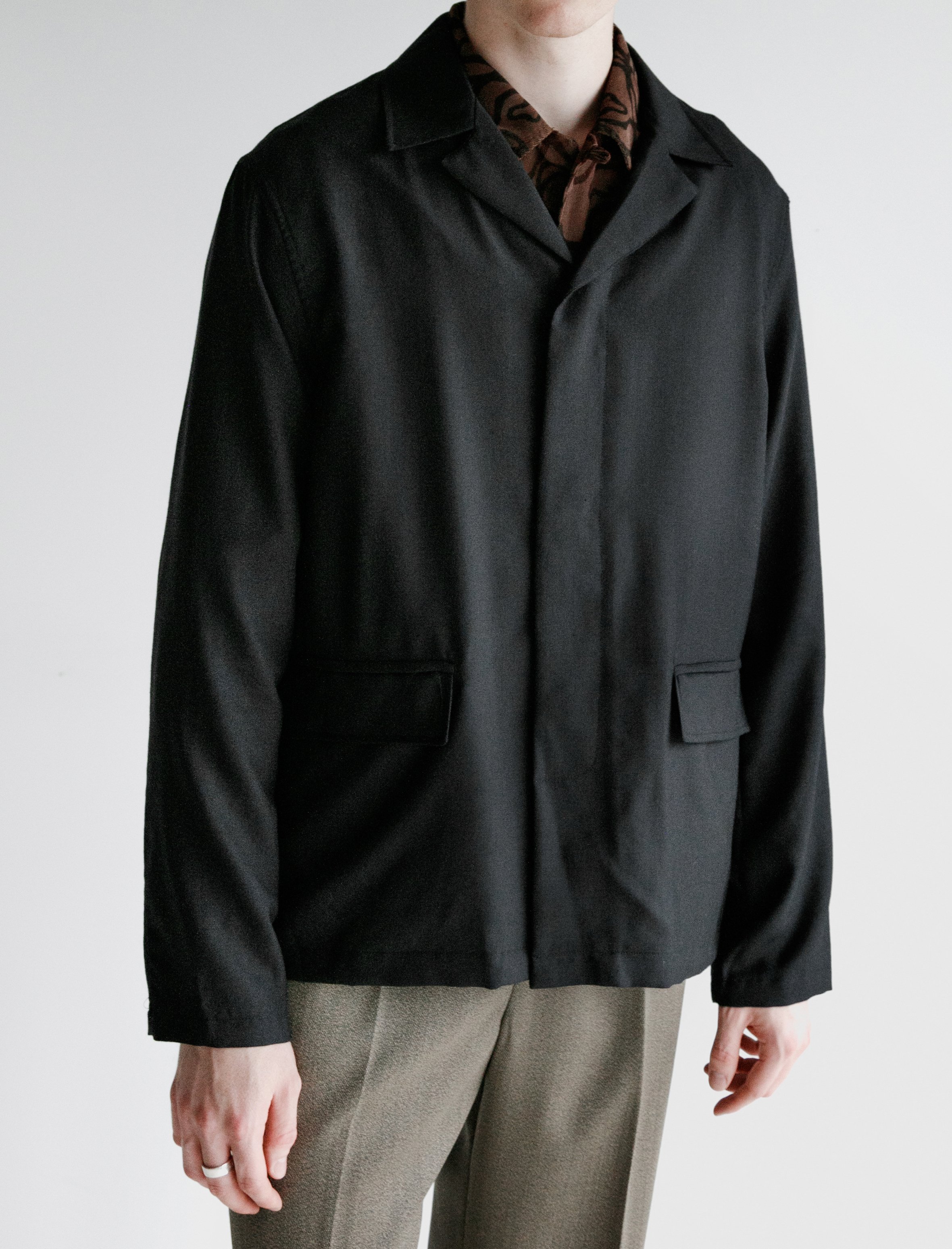Our Legacy Piraya Panama Wool Jacket - Black | Garmentory