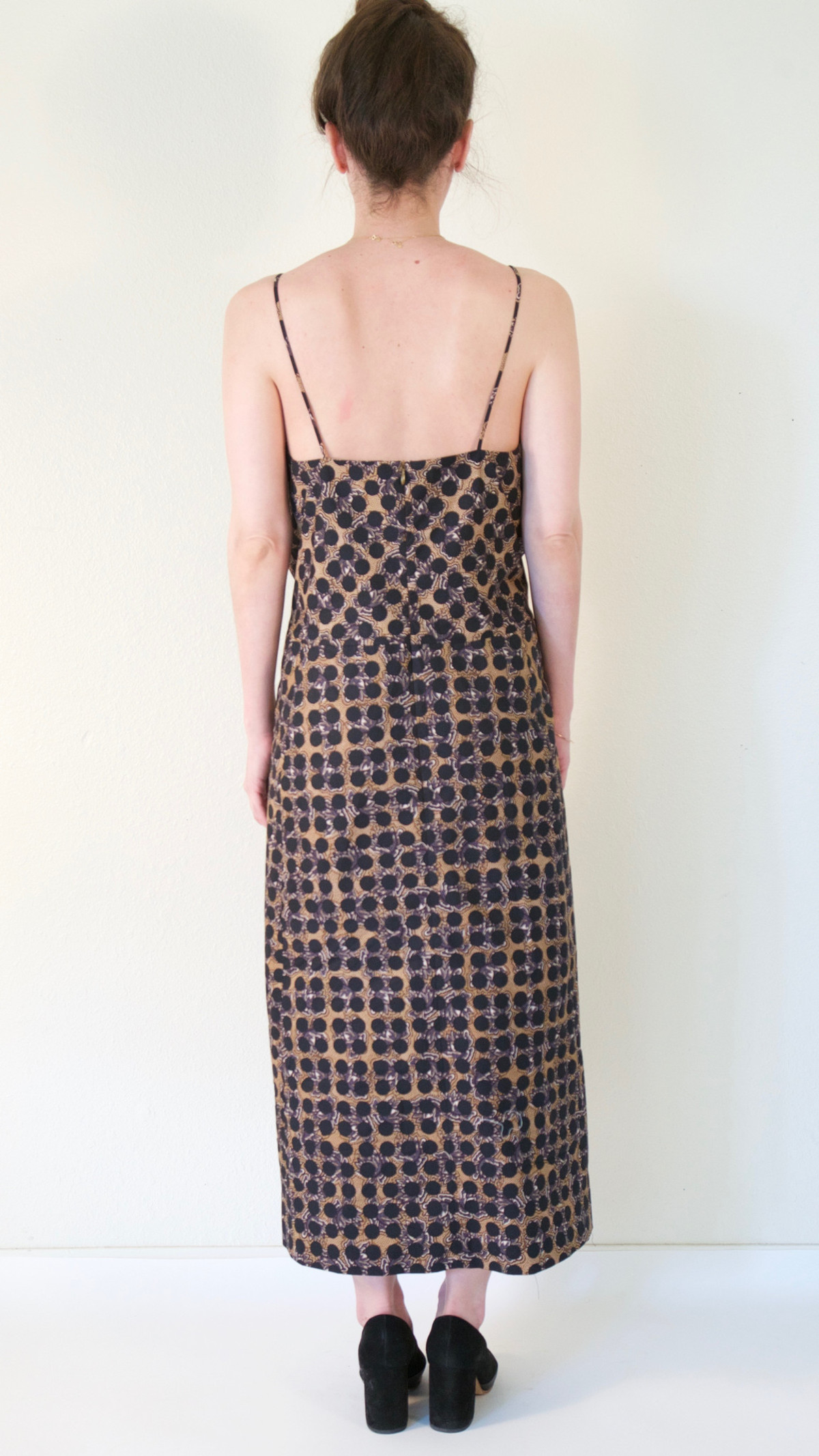 A Détacher Dora Dress in Black Floral Dot Print | Garmentory