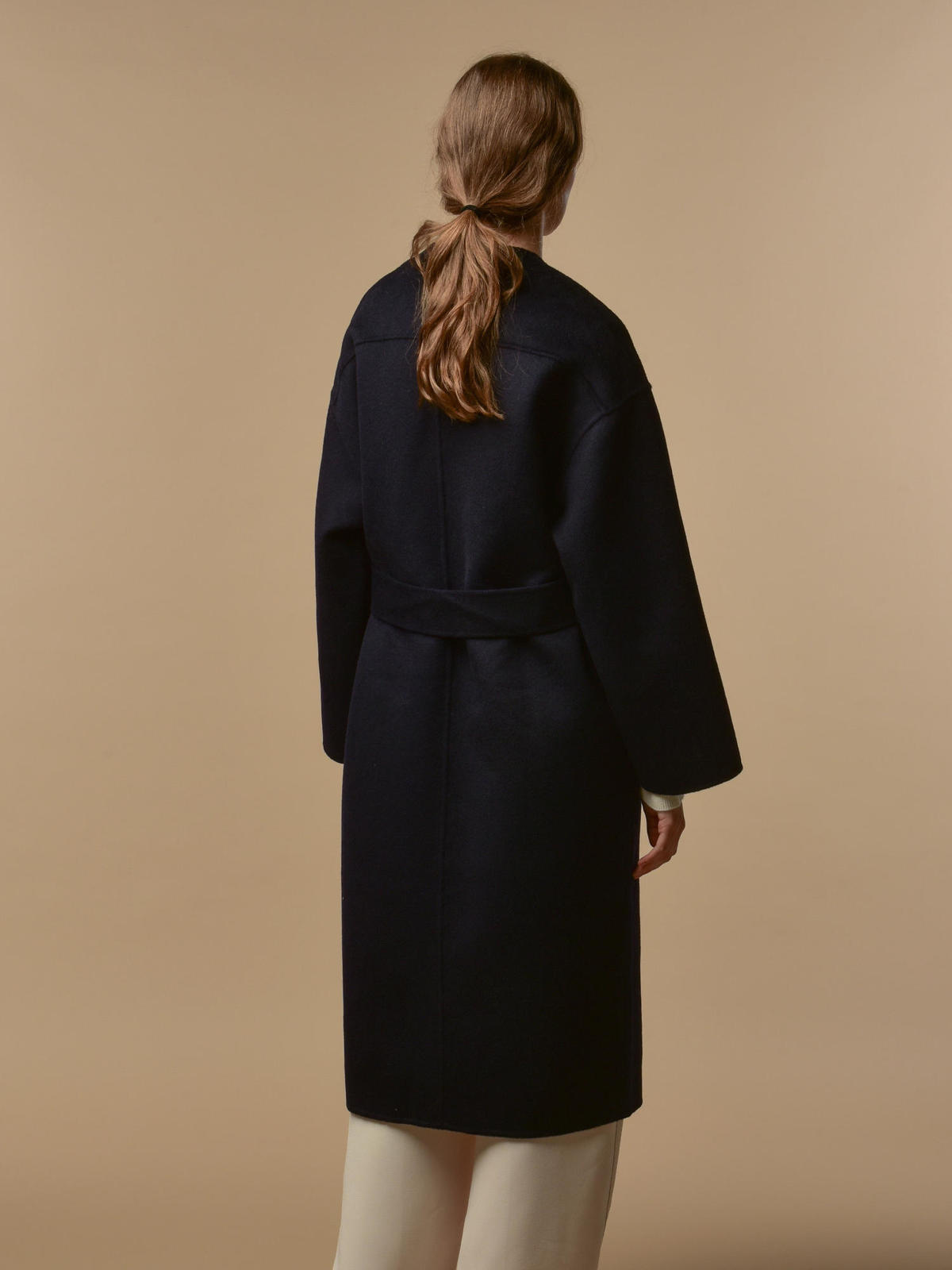 PURE CASHMERE NYC Cashmere Robe Coat - Navy | Garmentory