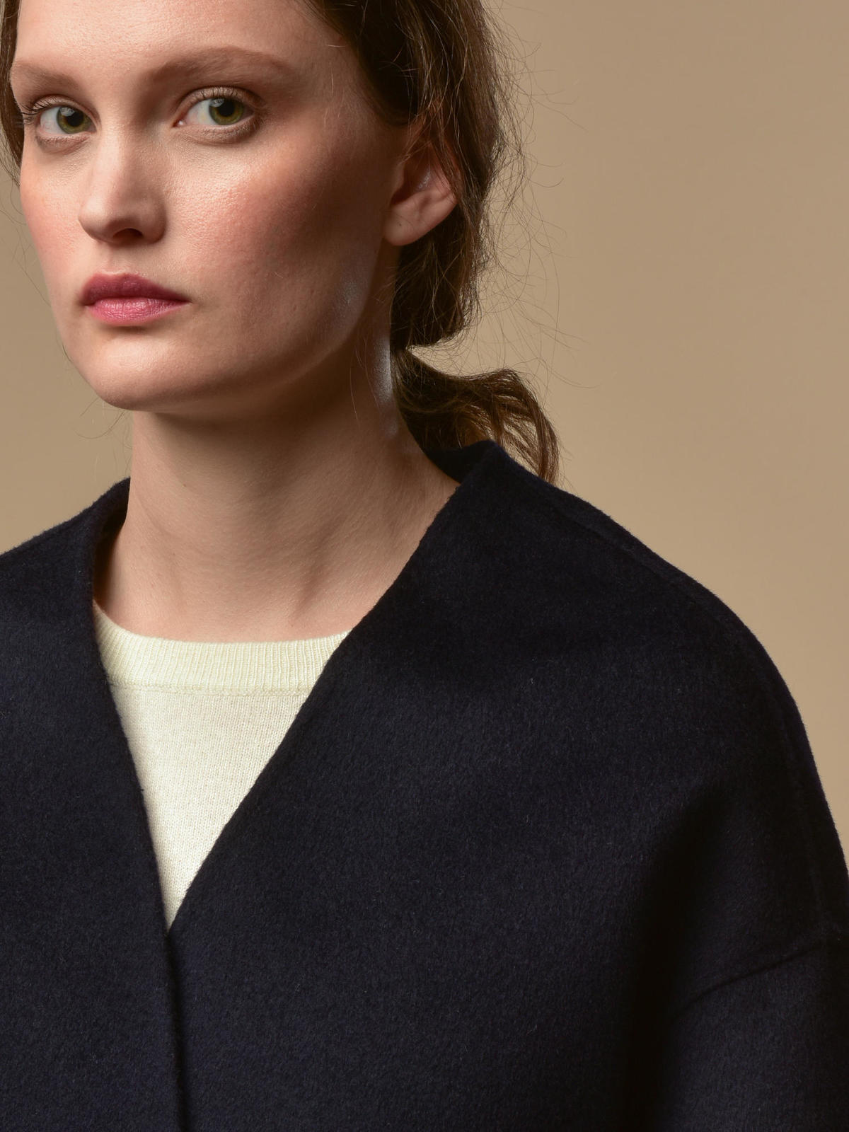 PURE CASHMERE NYC Cashmere Robe Coat - Navy | Garmentory