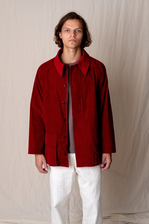 Story Mfg. Corduroy Gentle Jacket - Madder | Garmentory