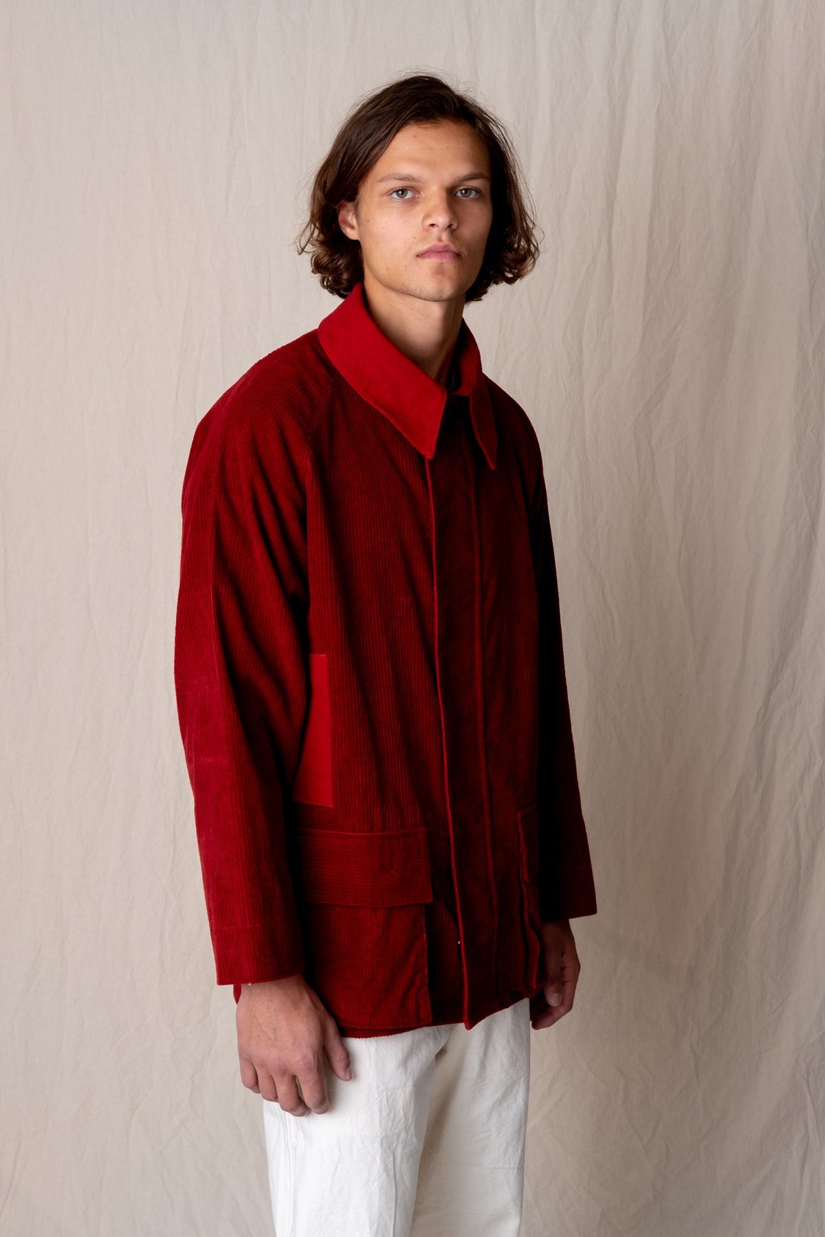 Story Mfg. Corduroy Gentle Jacket - Madder | Garmentory