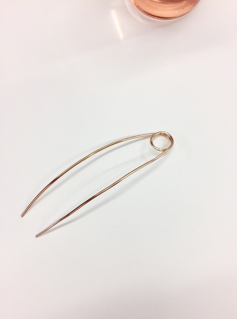 Bartleby Objects Loop Hairpin - Bronze | Garmentory