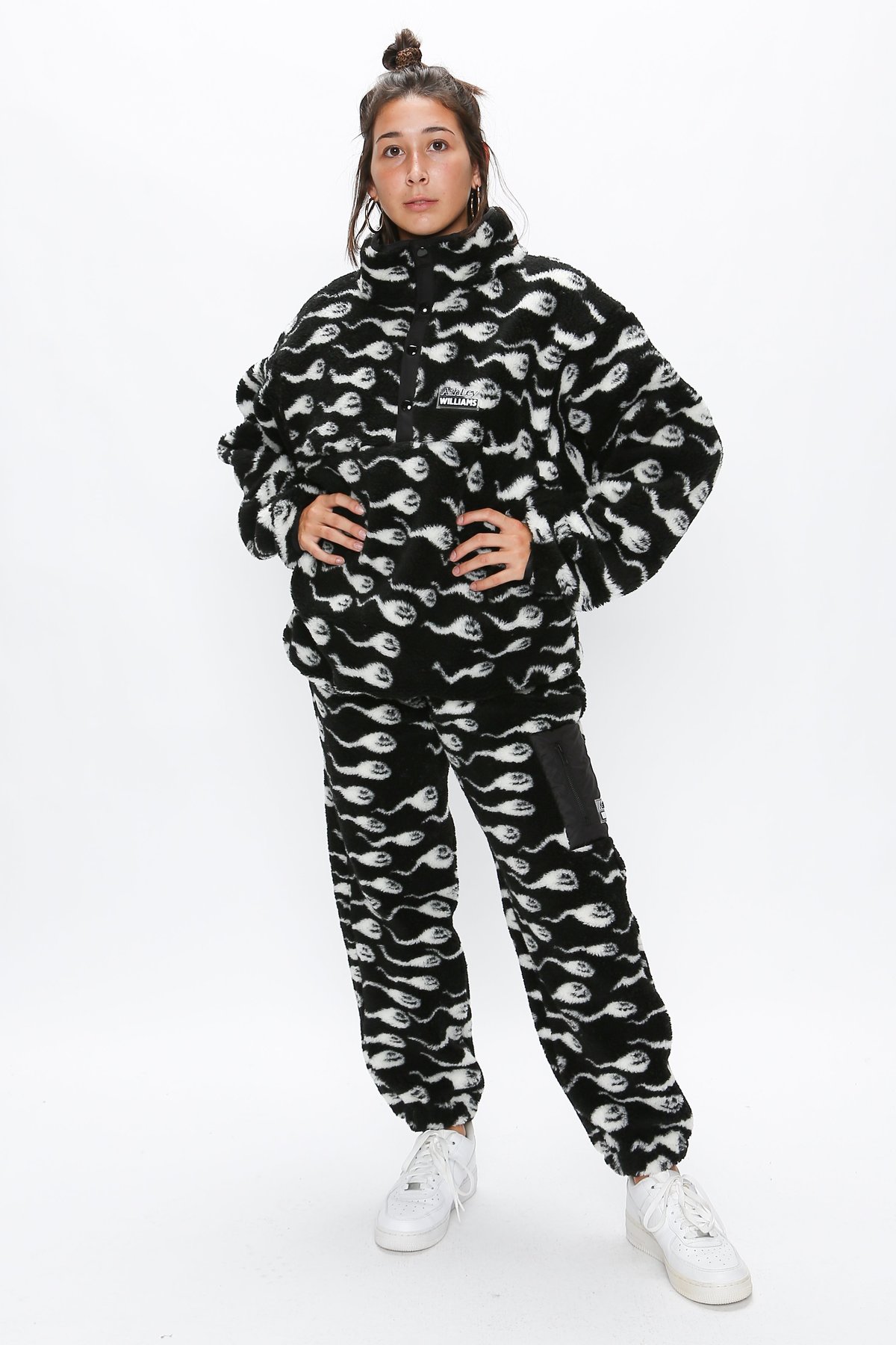 Ashley Williams Juju Fleece Jacket - Happy Sperm | Garmentory