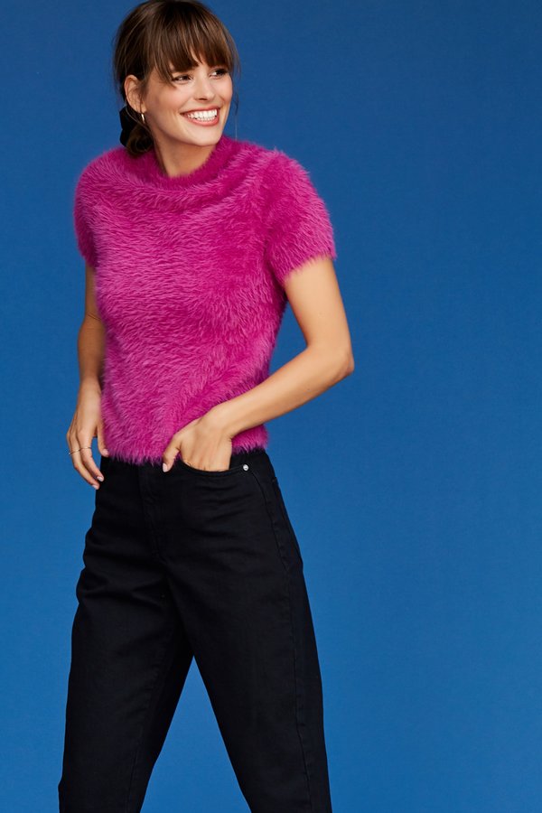 Callahan Zoe Crewneck - Fuchsia | Garmentory