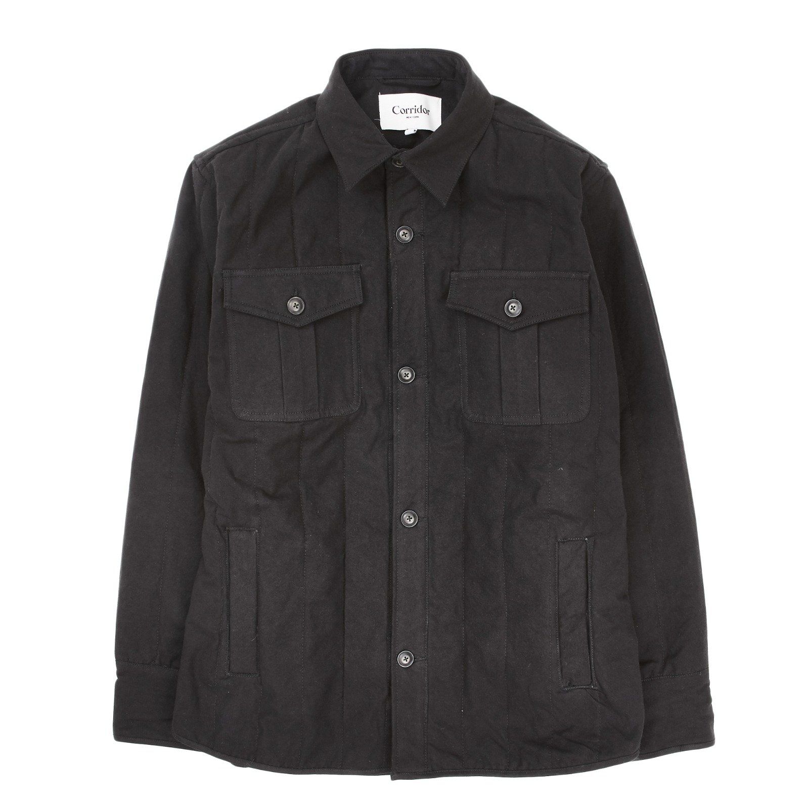 Corridor Heavy Canvas Quilted Jacket - Black | Garmentory