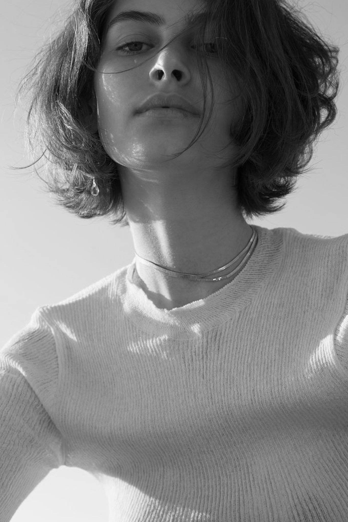 Knobbly Studio Parted Chain Choker - Silver | Garmentory