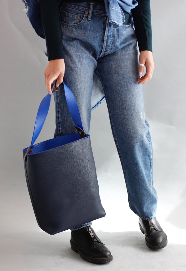 Lotuff Bucket Shoulder Bag - Black/Indigo | Garmentory
