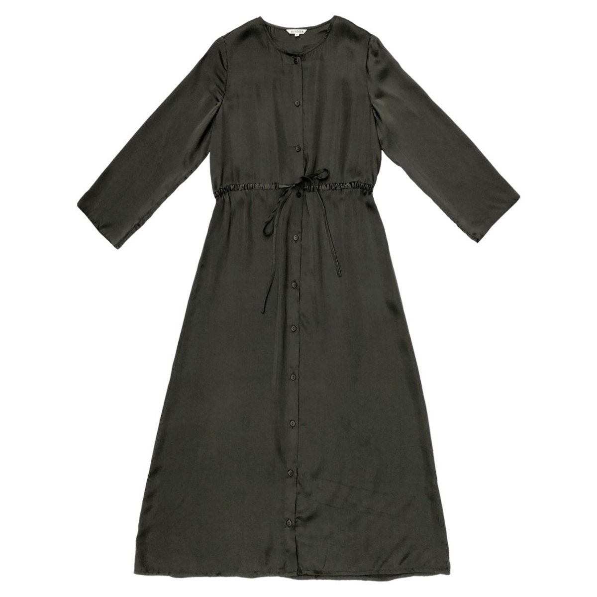 SAMPLE - LS BUTTON-DOWN MAXI DRESS - MUD | Garmentory