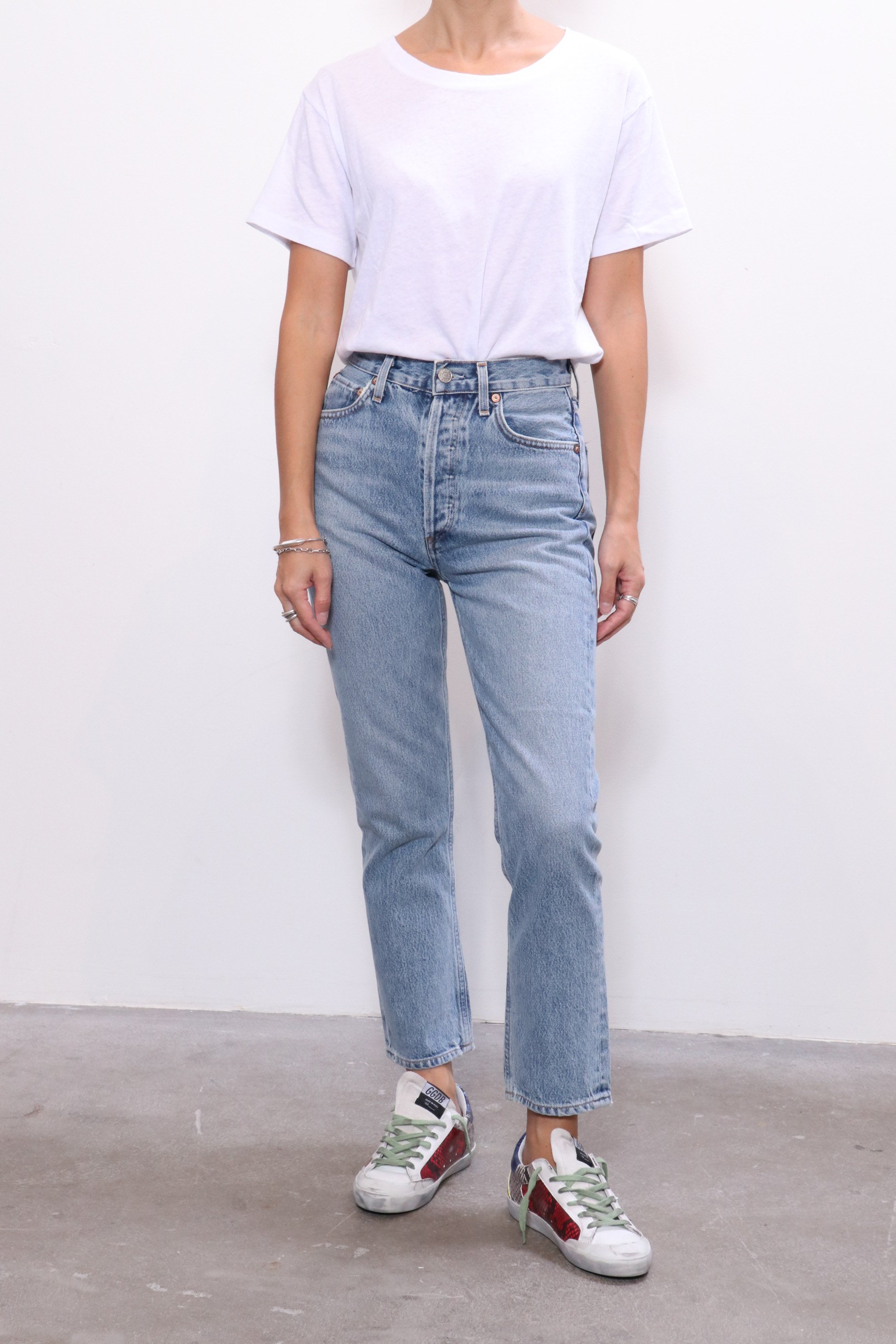 AGOLDE Riley Crop Hi Rise Straight - Renewal | Garmentory