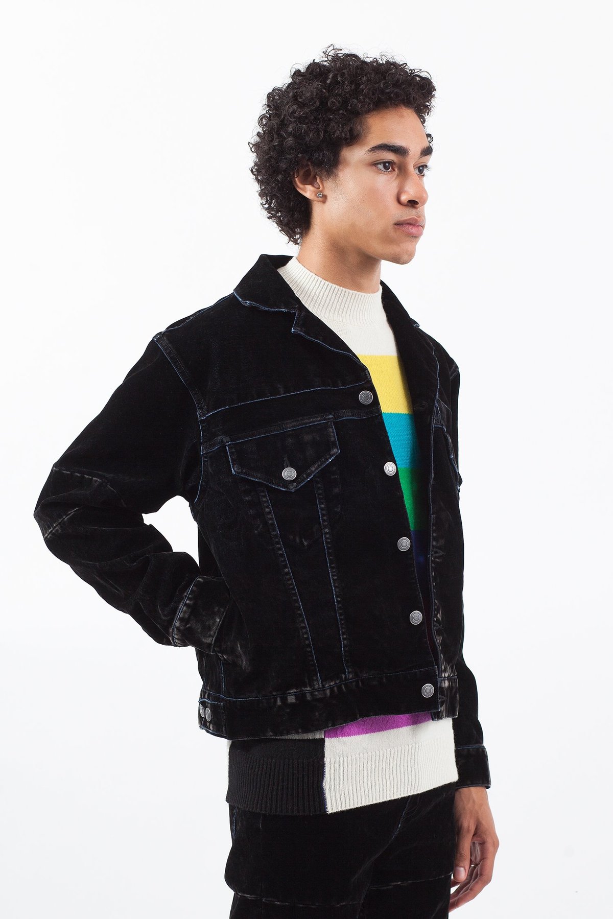 Christian Dada Flock Denim Jacket | Garmentory