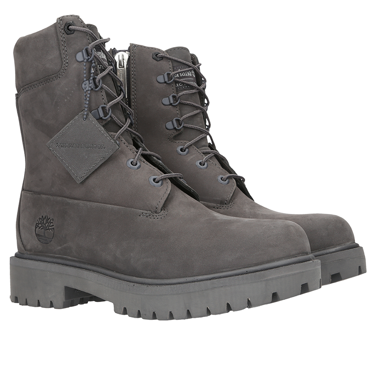 Timberland Public School 8" Premium Side Zip - Forged Iron Waterbuck ...