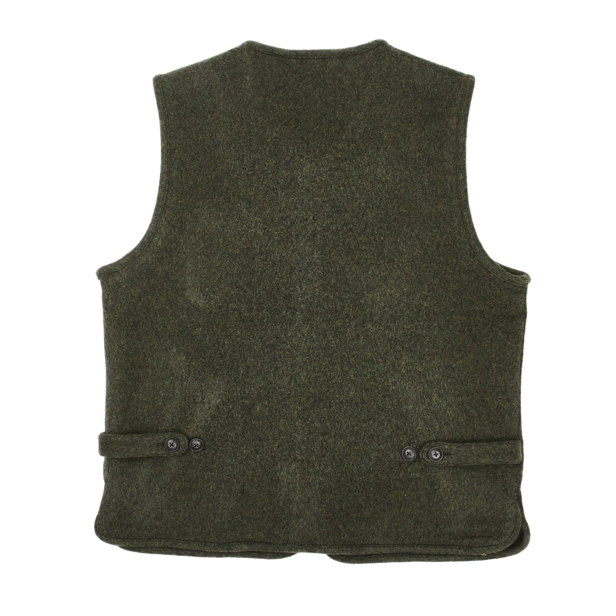 Corridor Loden Lambswool Vest - green | Garmentory