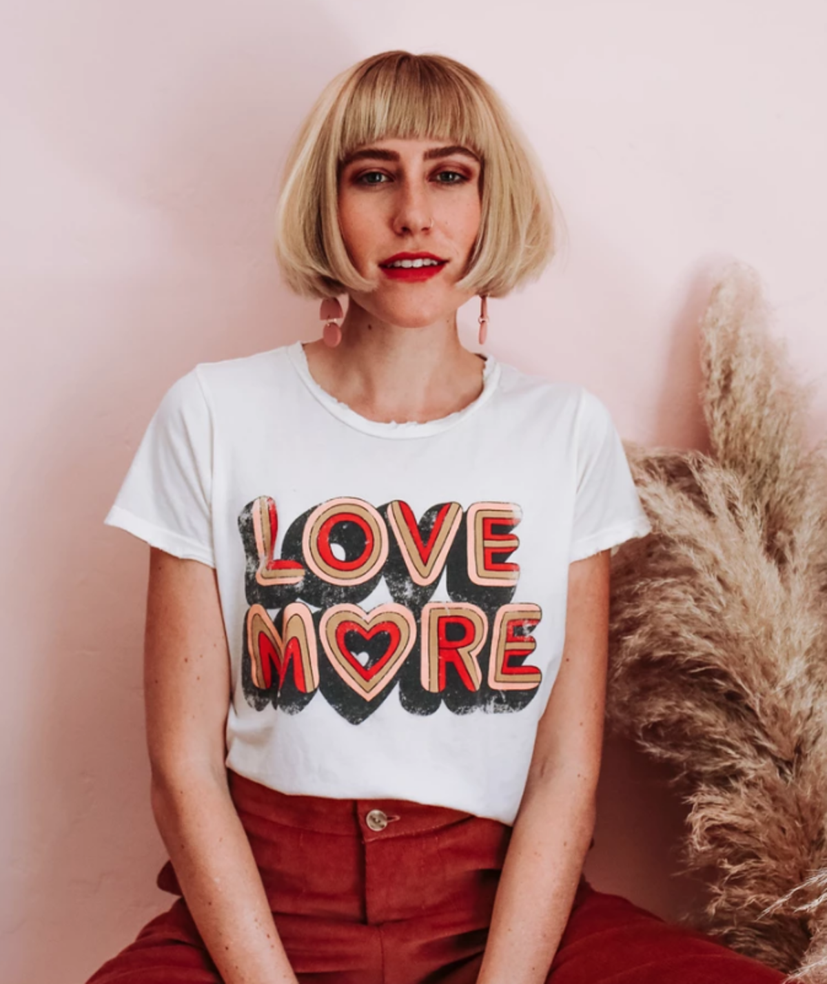 Dazey LA Love More Tee - White | Garmentory