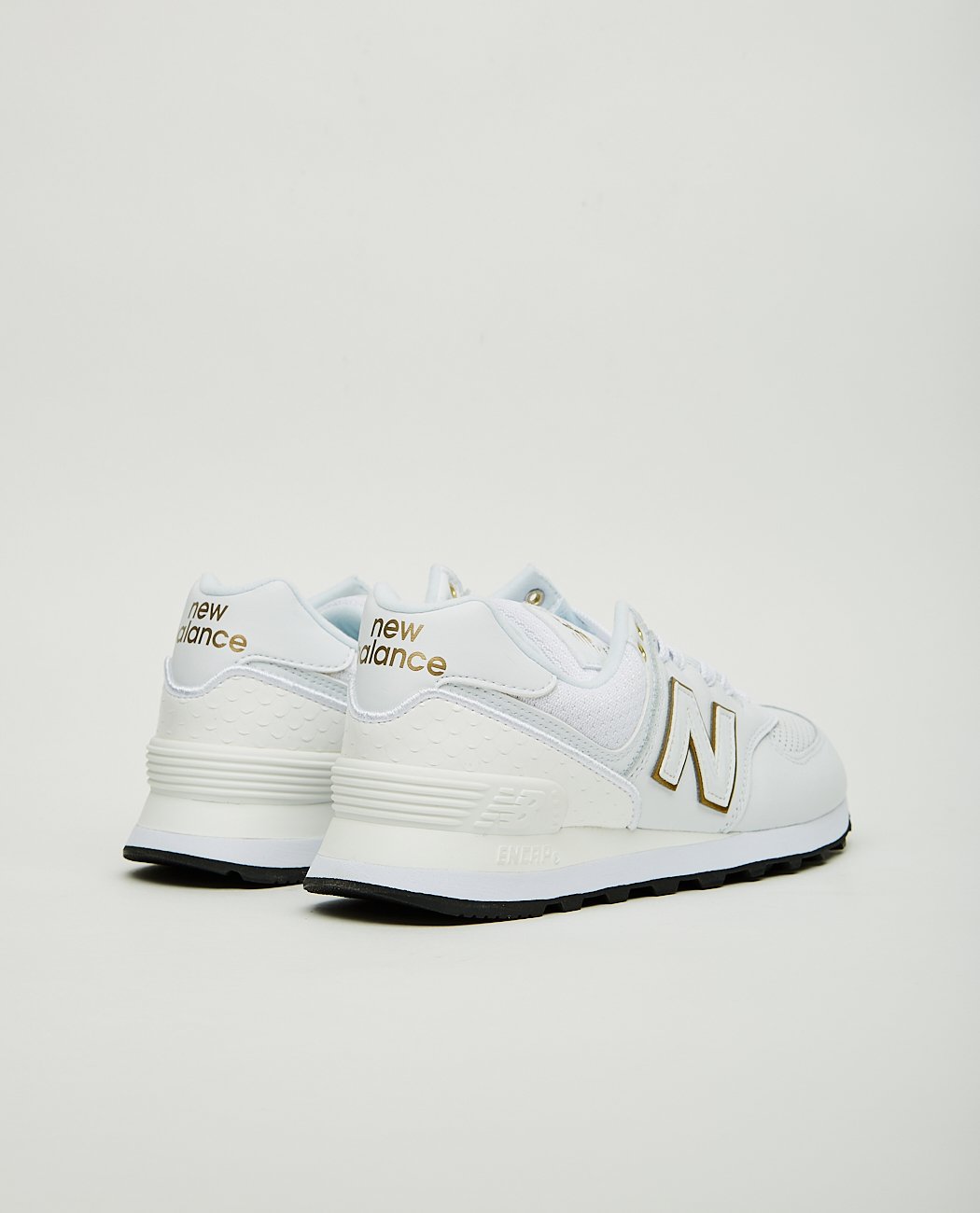 New Balance 574 Sneaker - WHITE/METALLIC GOLD | Garmentory