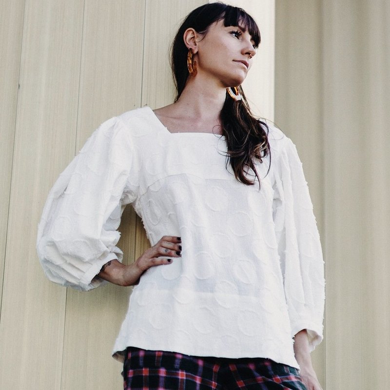 Whit Marcel Top - Textured Dot | Garmentory