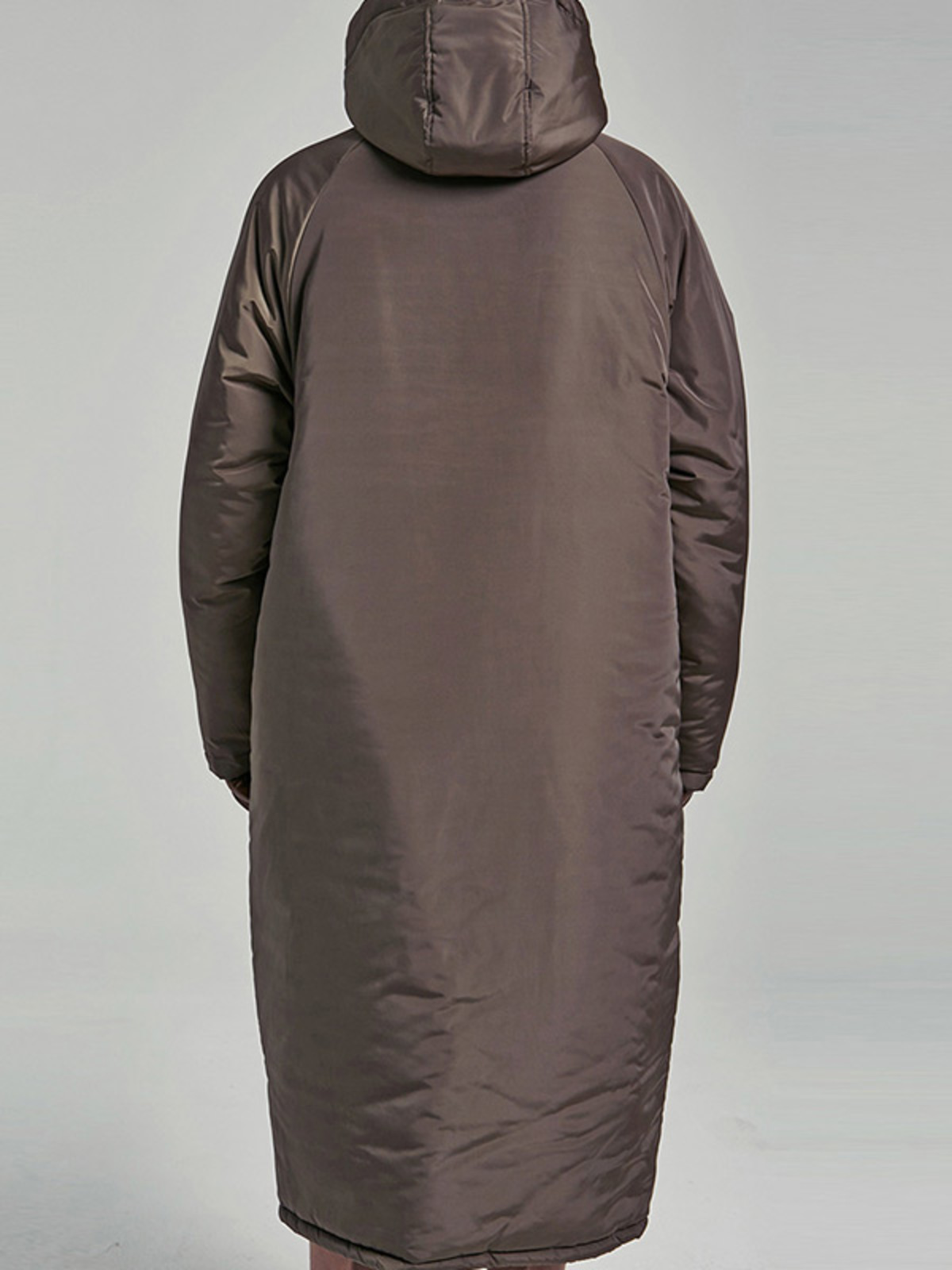 YAN13 Overfit Long Padding Coat - Khaki | Garmentory