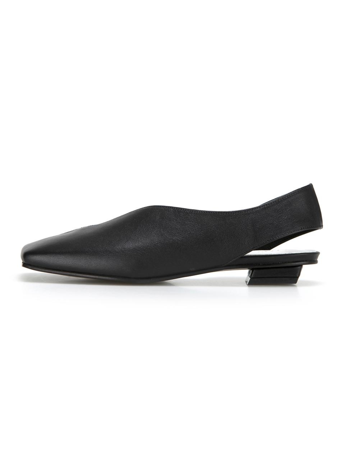 Flat Apartment Square Toe Slingbacks - Black | Garmentory