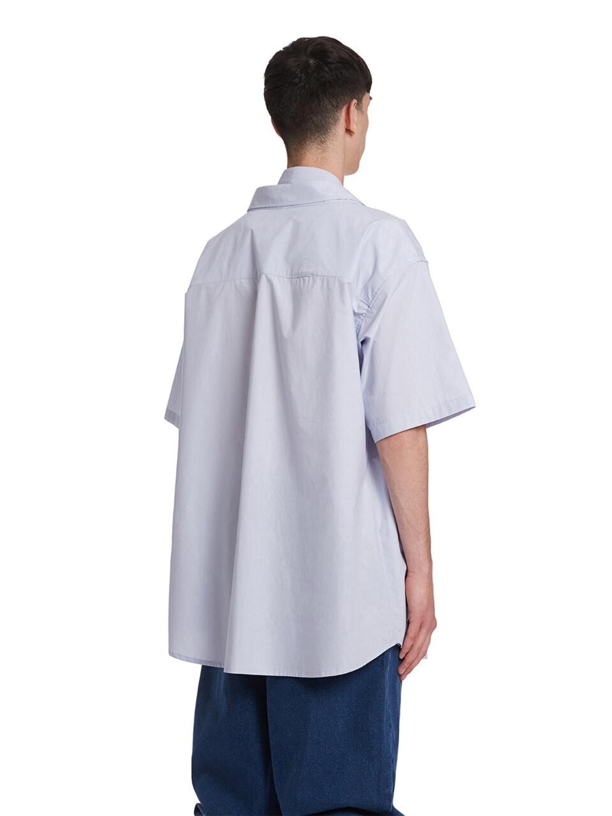 TRUNK PROJECT Double Layered Half Shirt - Blue | Garmentory