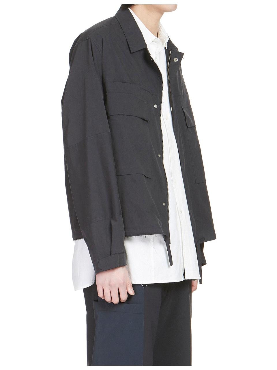 YOUTH Cut-off Cropped Jacket - Black | Garmentory