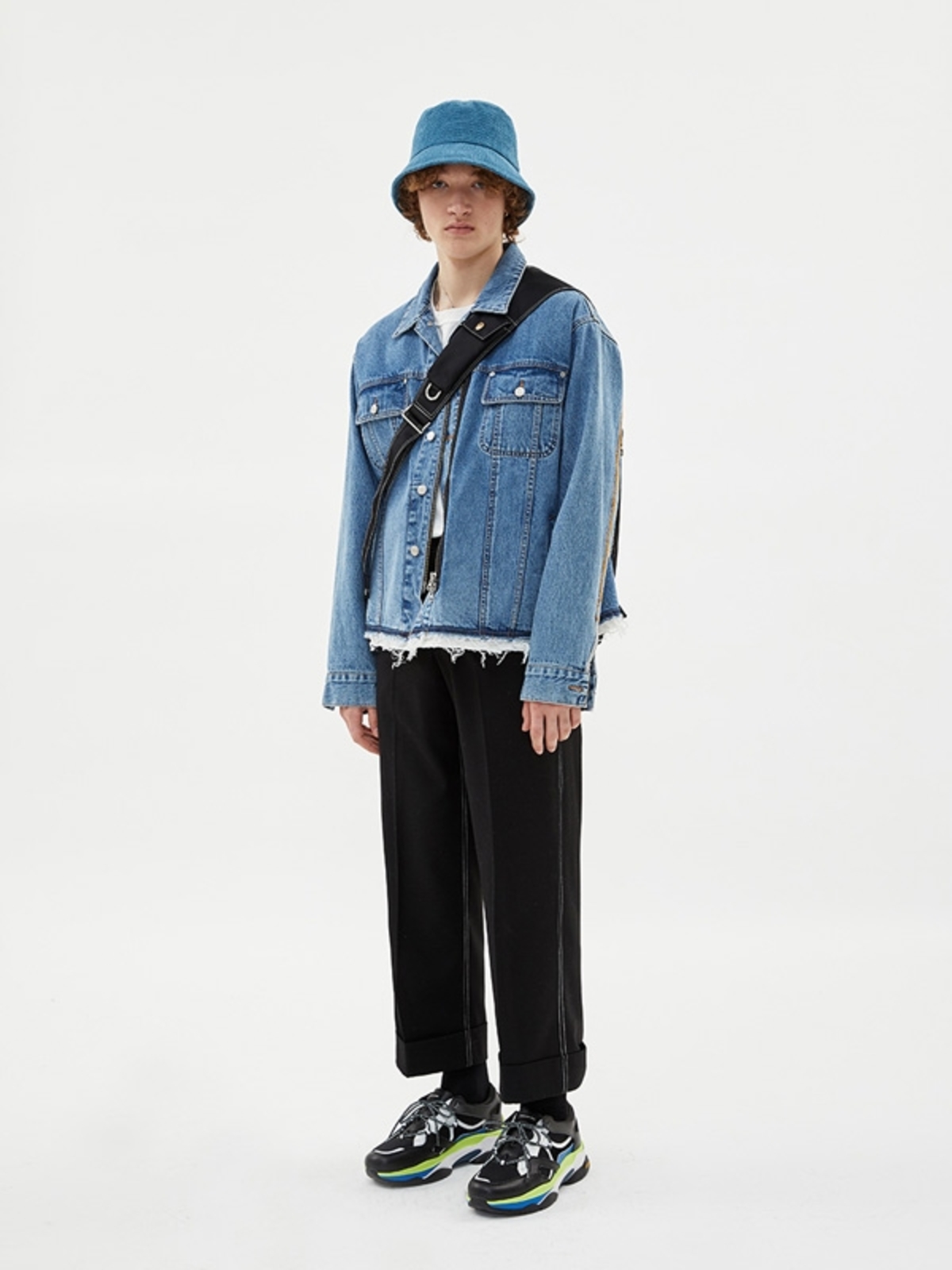 ANDERSSON BELL Inside Out Zipper Denim Jacket | Garmentory