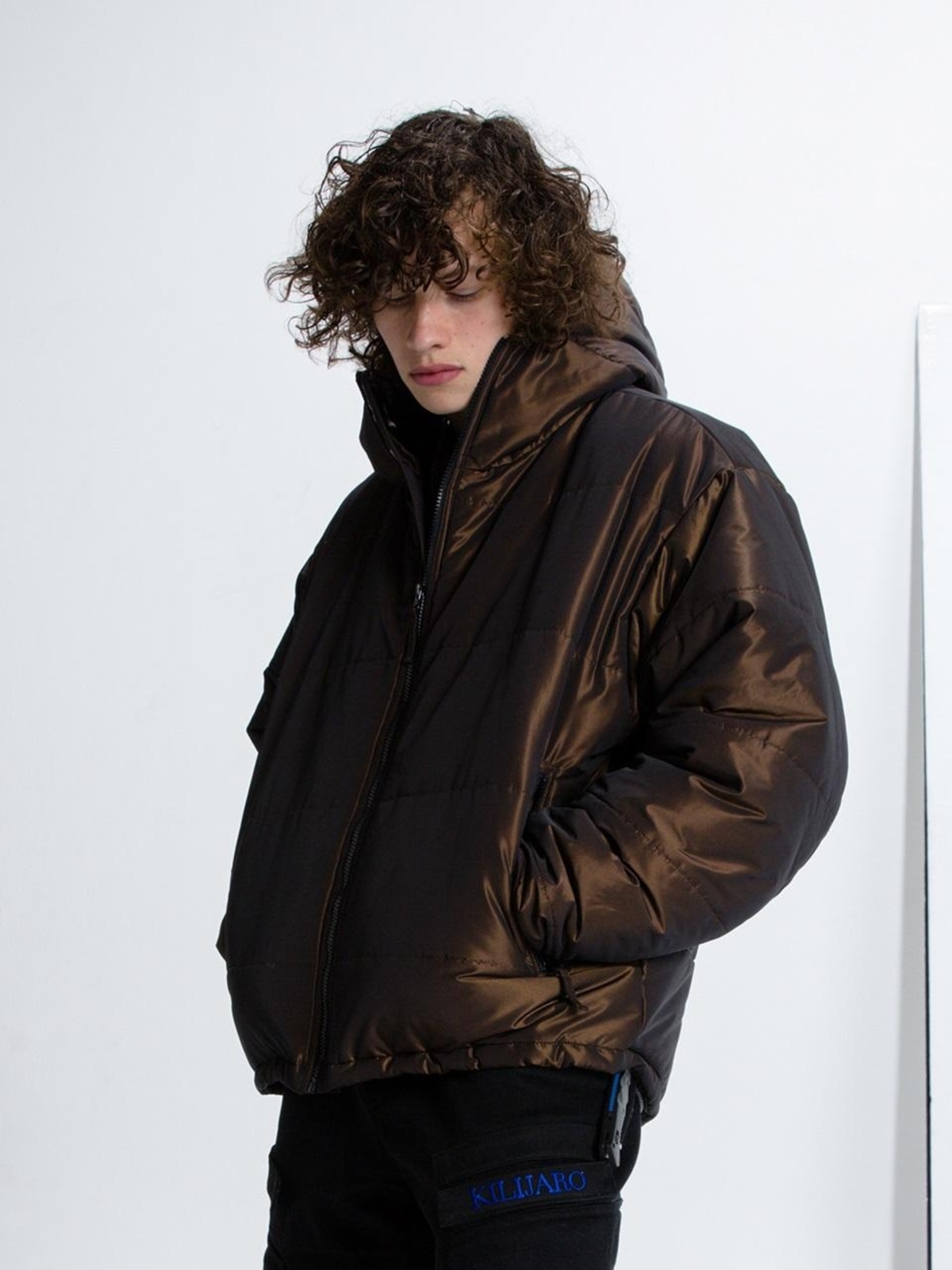 KILIJARO Two Tone Puffer Jacket - Brown | Garmentory