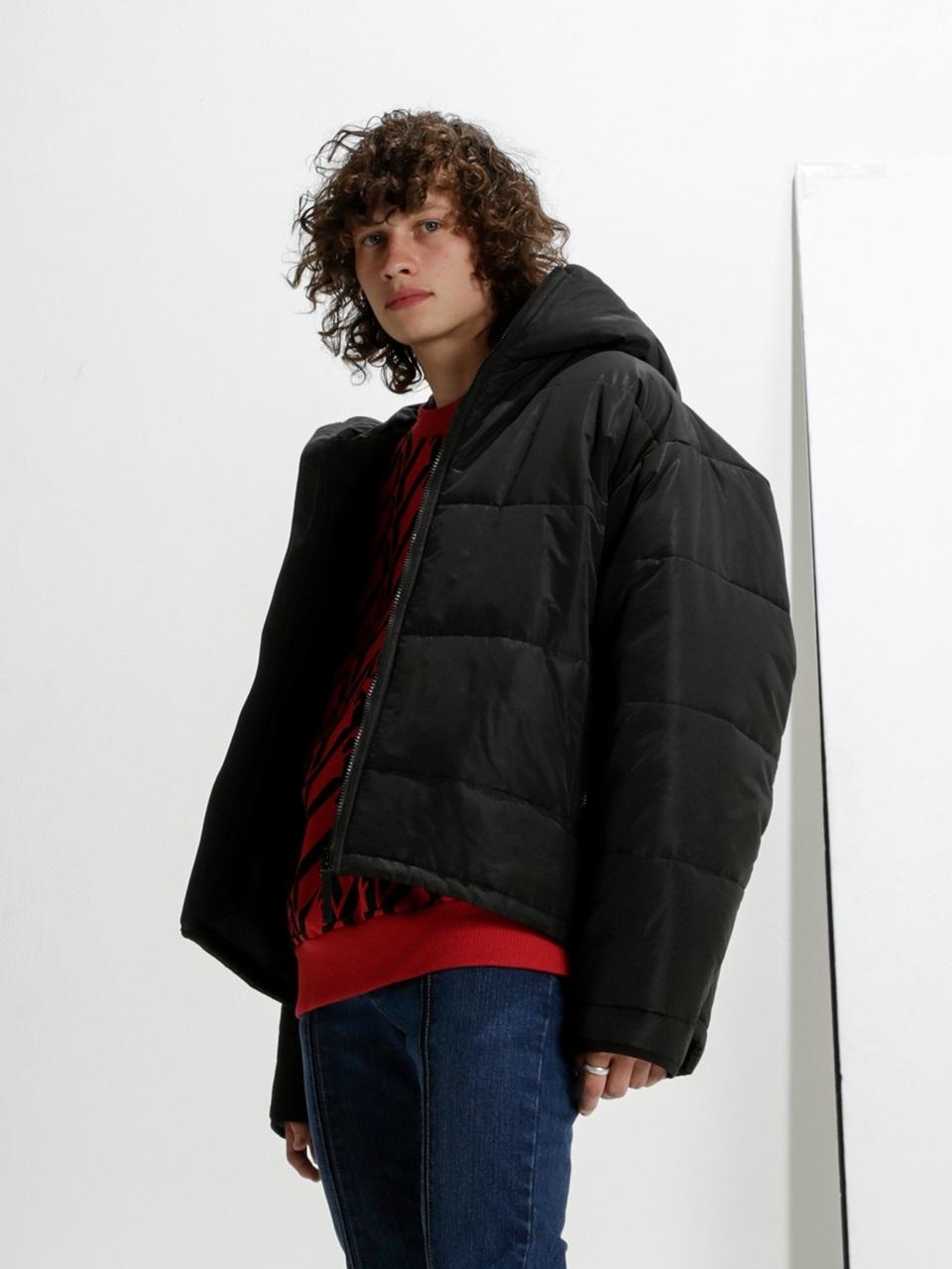 KILIJARO Two Tone Puffer Jacket - Black | Garmentory