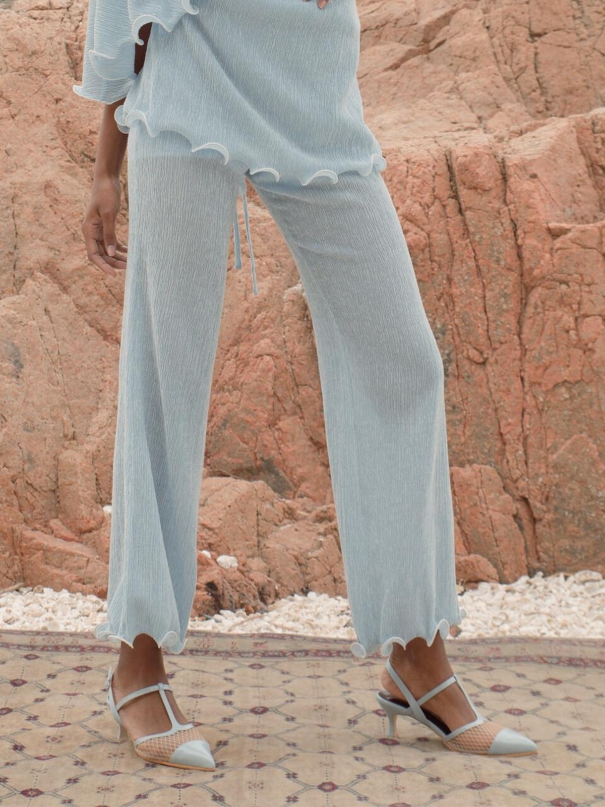 DITOLE Kris T-strap Slingback - Sky Blue | Garmentory