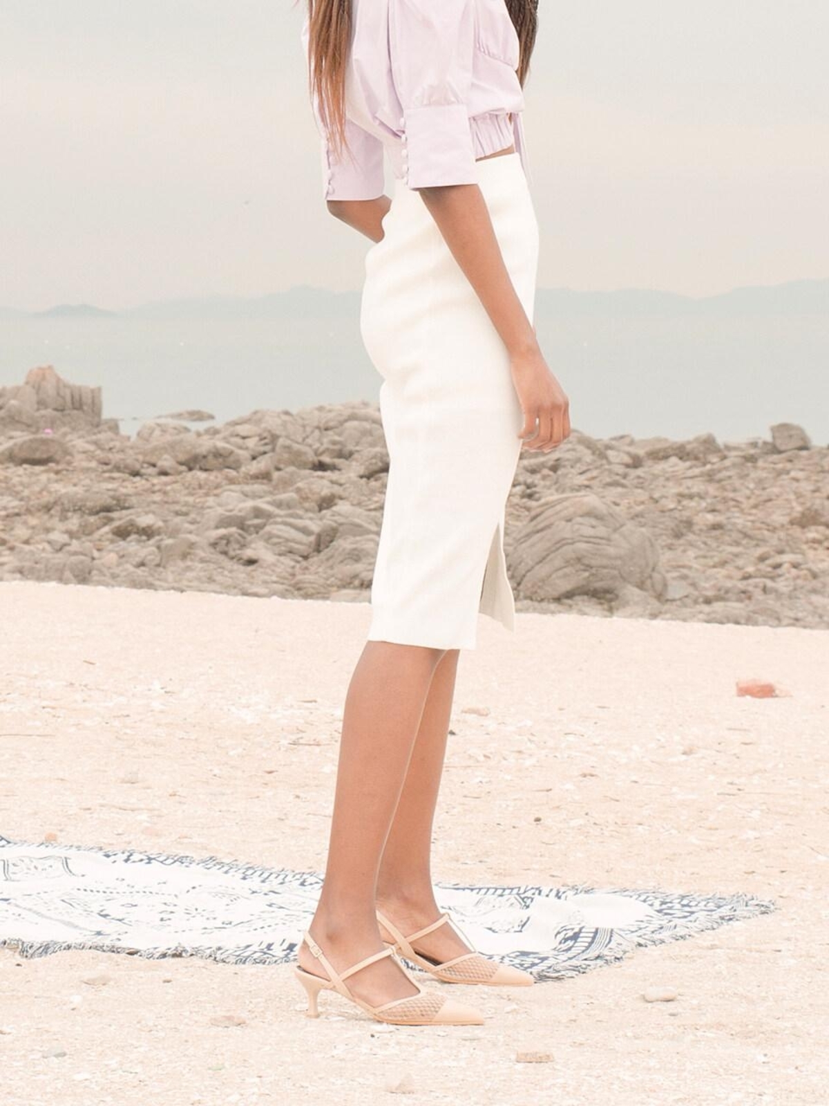 Ditole Kris T-Strap Slingback - Beige | Garmentory