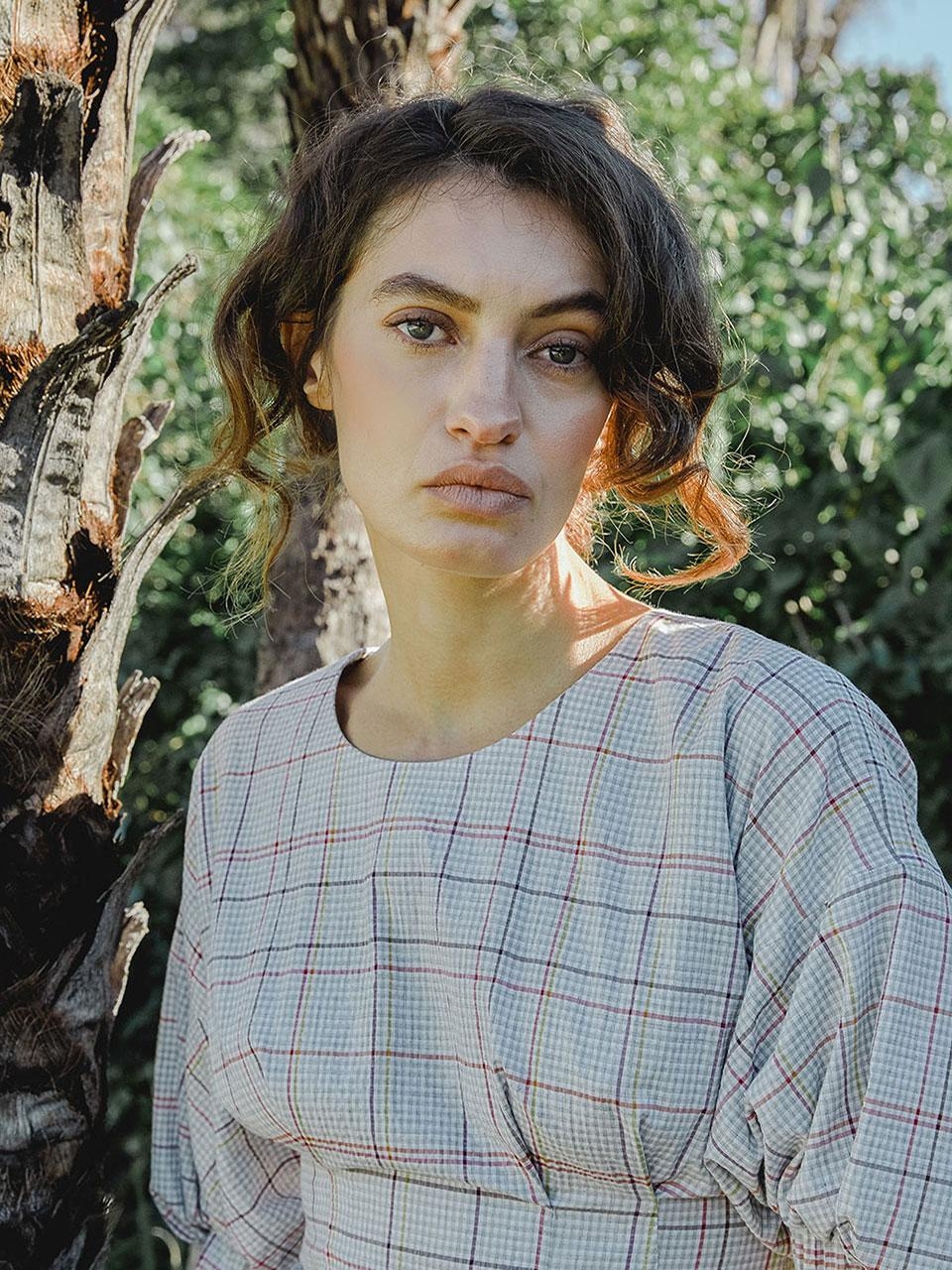 Courri Daria Dress - Plaid | Garmentory