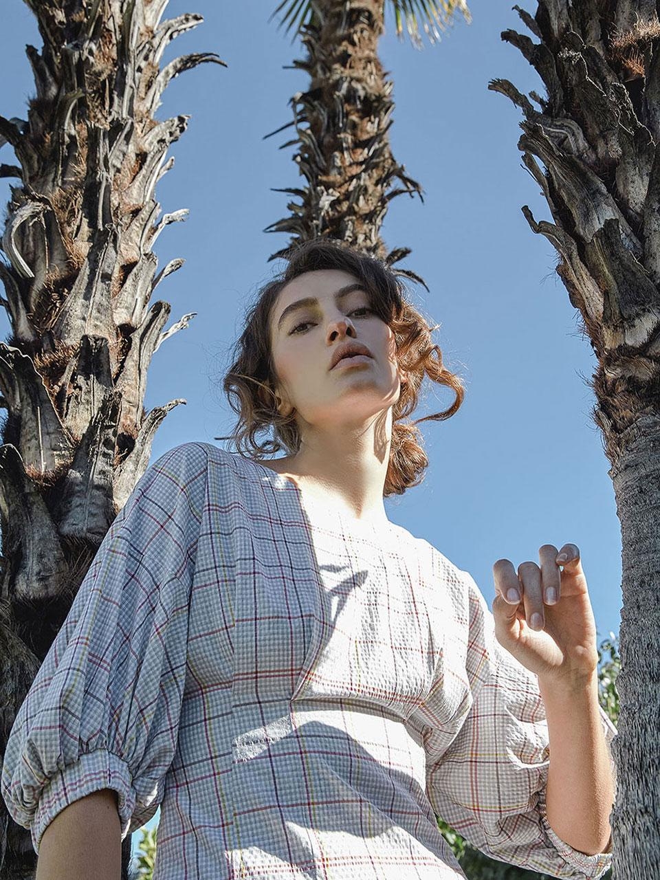 Courri Daria Dress - Plaid | Garmentory