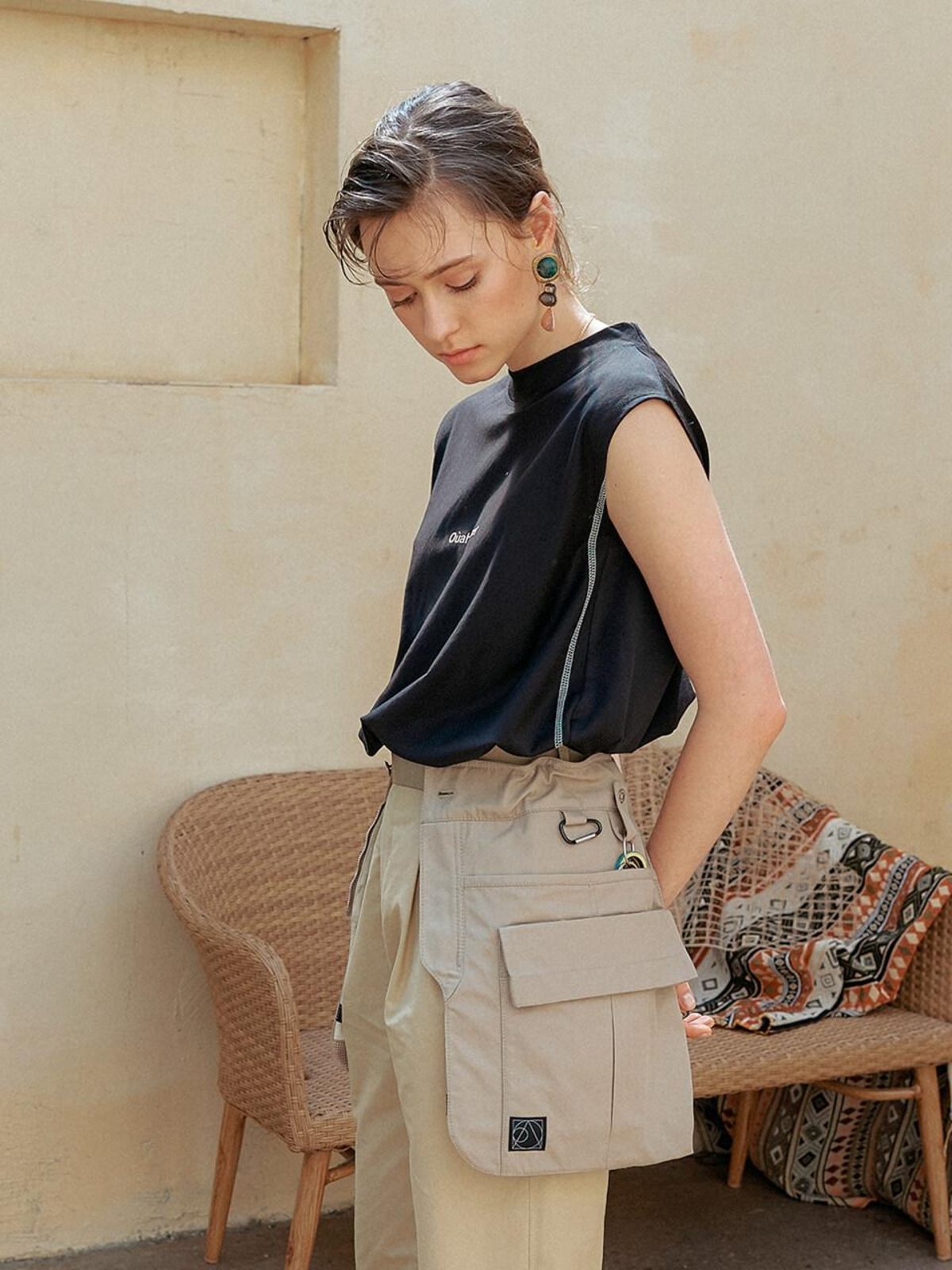 Ouahsommet Safari Utility Apron - Beige | Garmentory