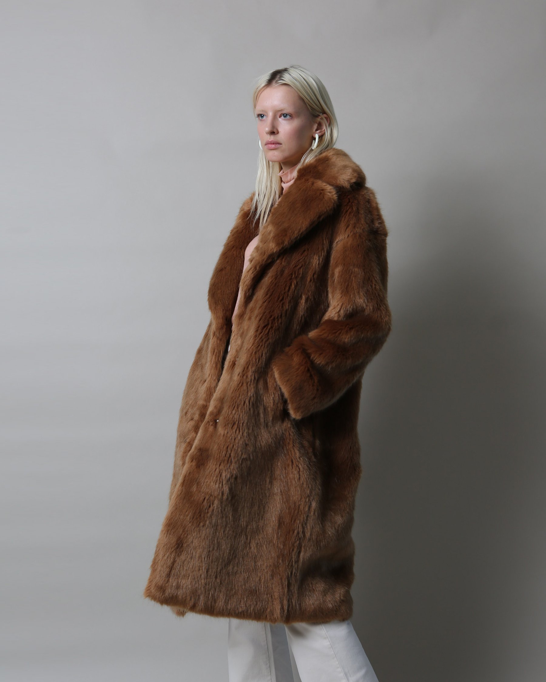 Jakke Katie Faux Fur Coat - Chestnut | Garmentory
