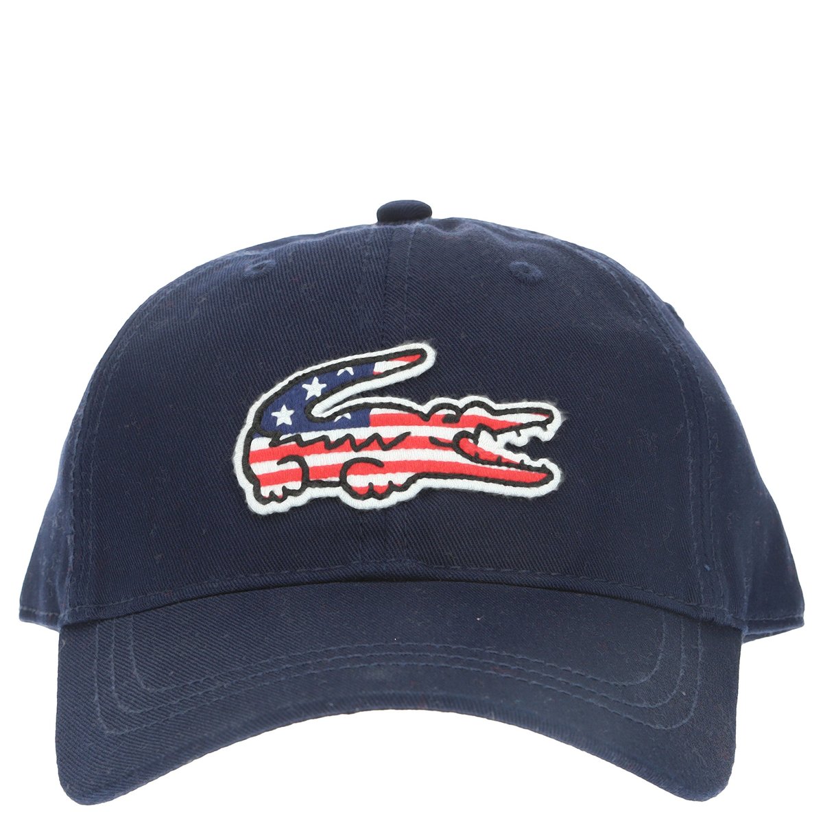 Lacoste Big Croc USA' Gabardine Cap - Marine | Garmentory
