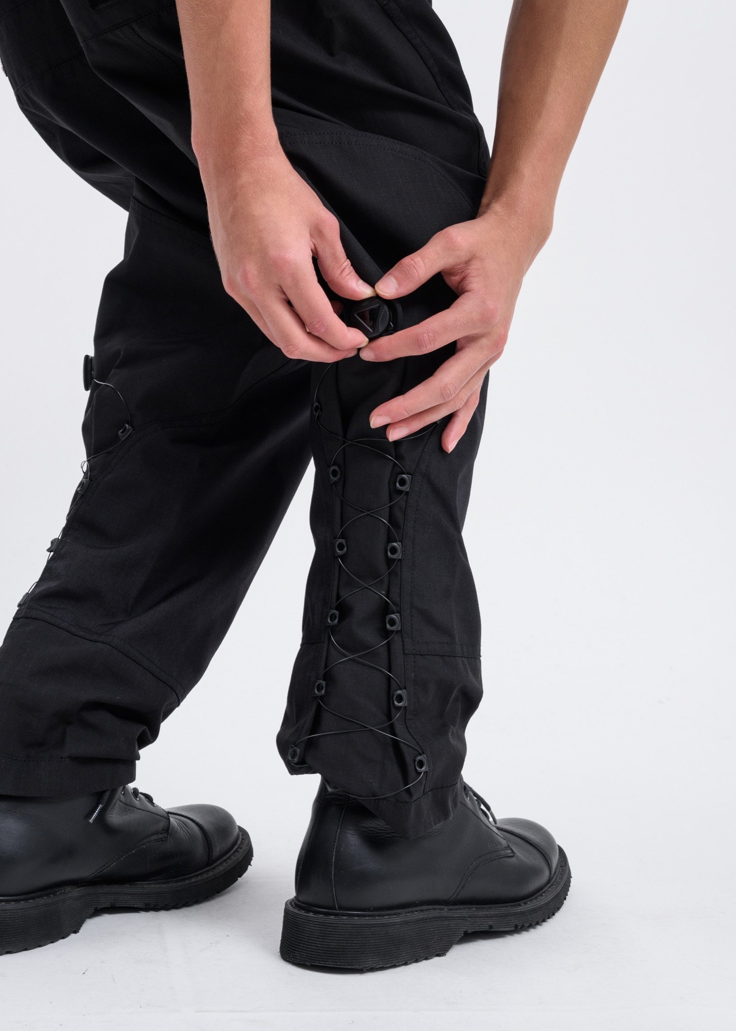 Sankuanz Kangaroo Pouch Pants - Black | Garmentory