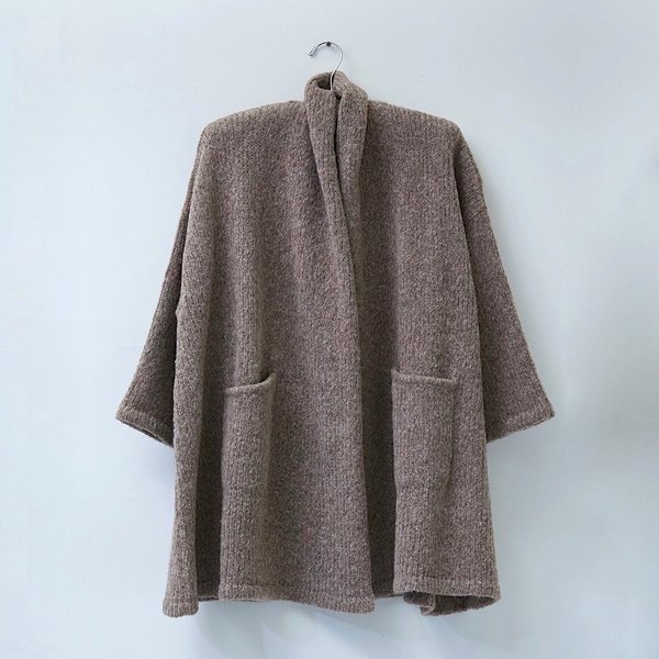 Atelier Delphine BABY ALPACA HAORI COAT - Deer | Garmentory