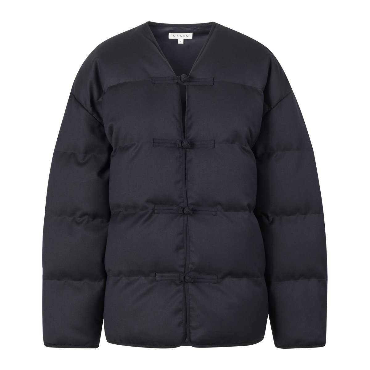 Ms Min Chinese Style Down Jacket - Dark Navy | Garmentory