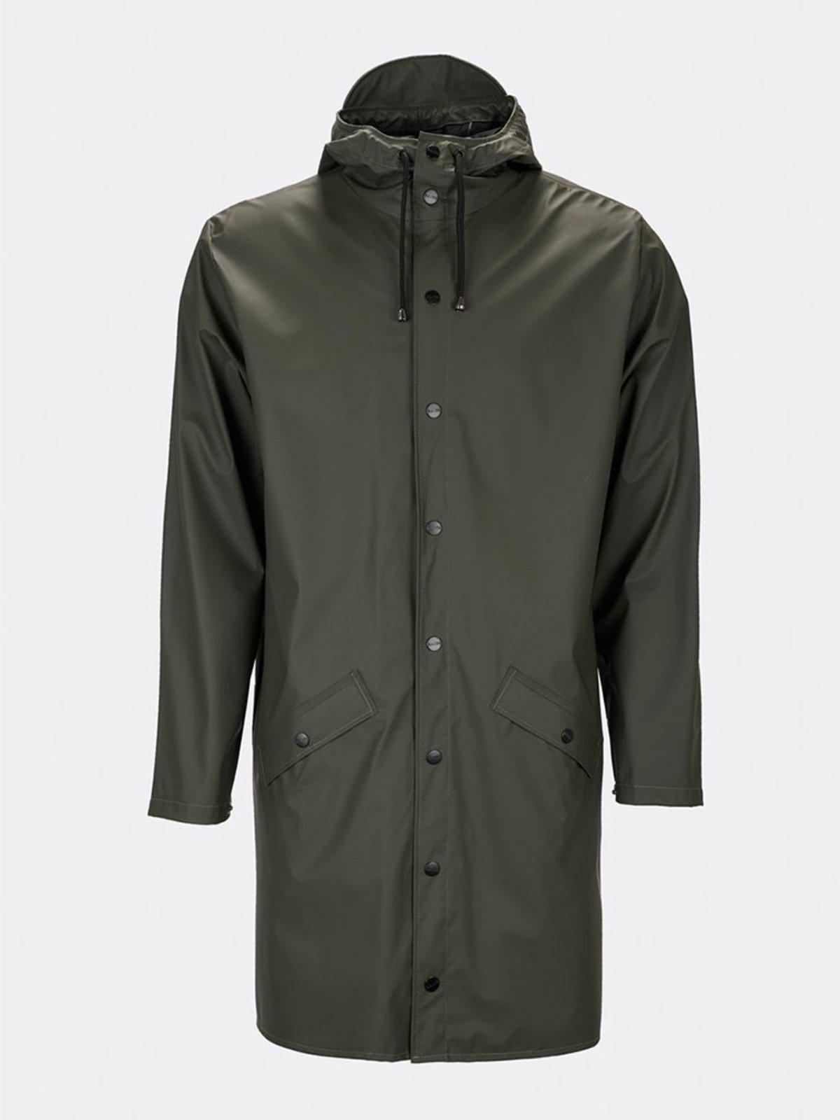 Rains Long Jacket - Green | Garmentory