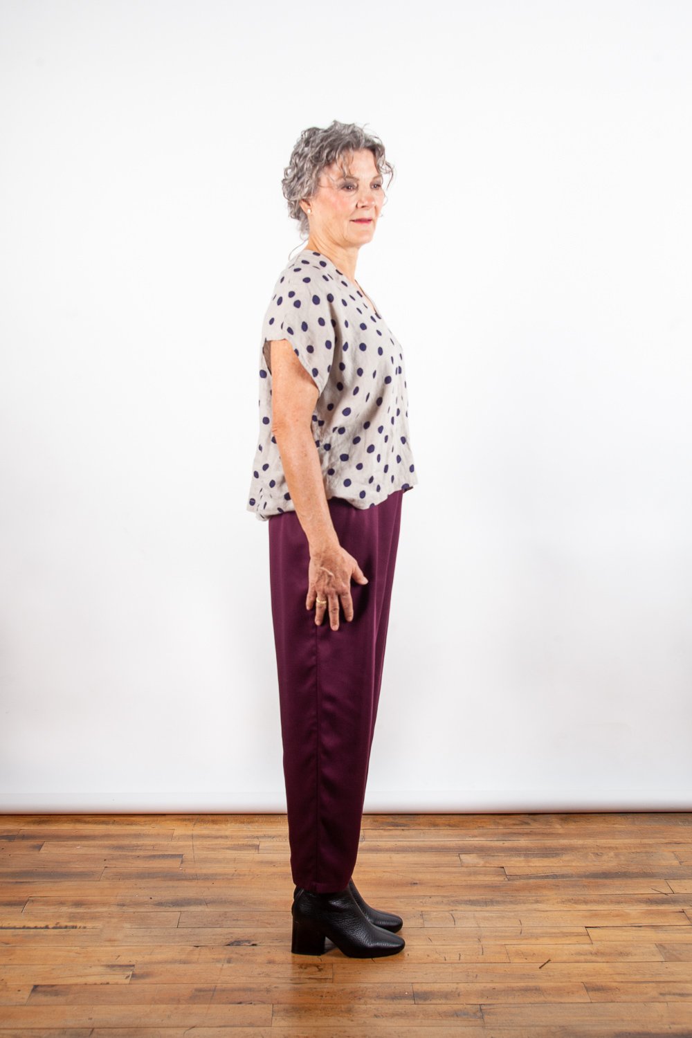 Jennifer Glasgow Nakano Pants - Burgundy | Garmentory