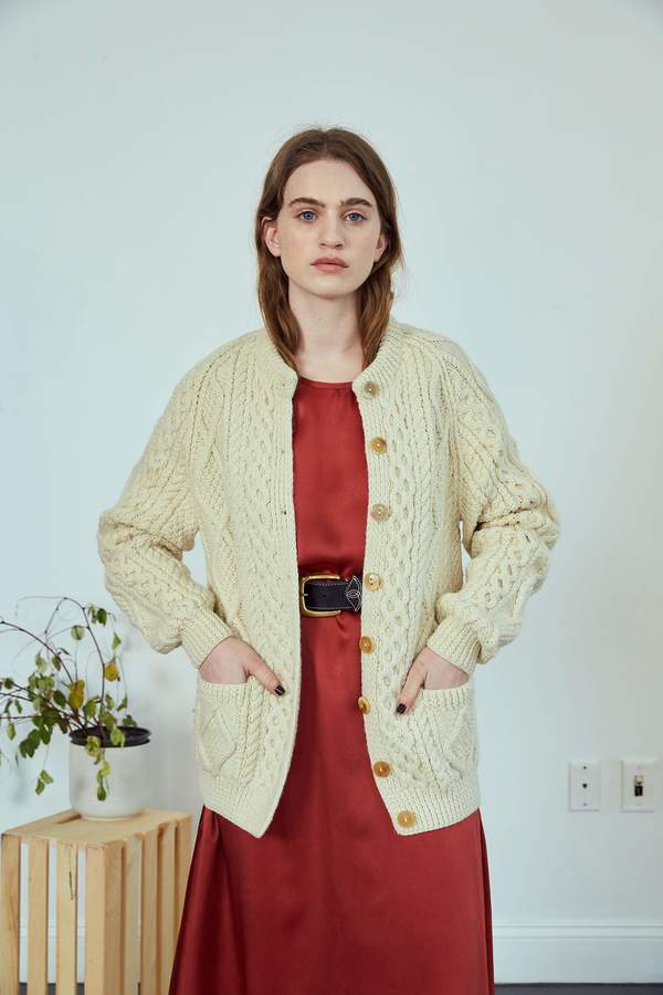 Rujuta Sheth Audrey Cardigan - Natural | Garmentory