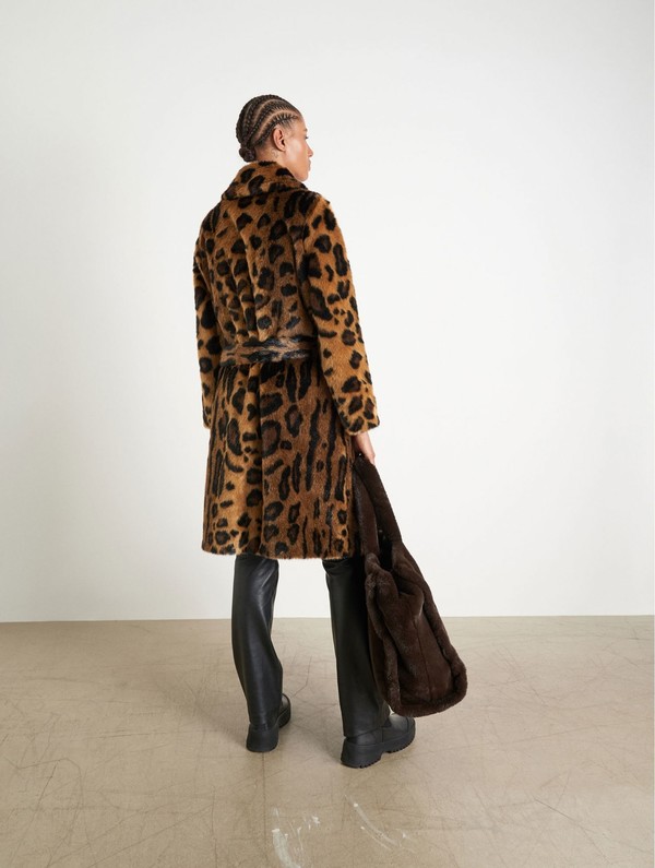 Stand Studio Irina Coat - Leo Print | Garmentory