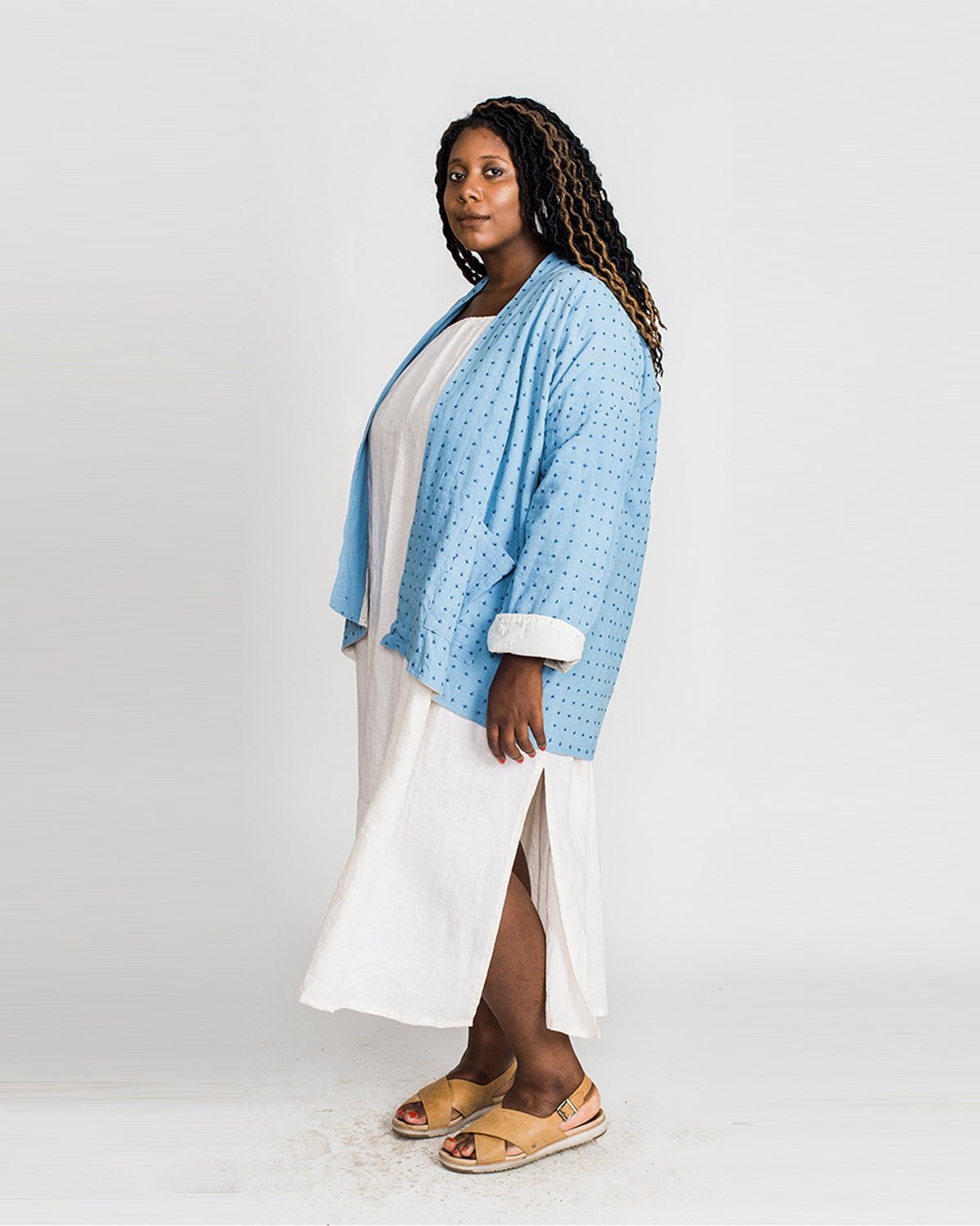 PO-EM Cozy Coat - Indigo | Garmentory