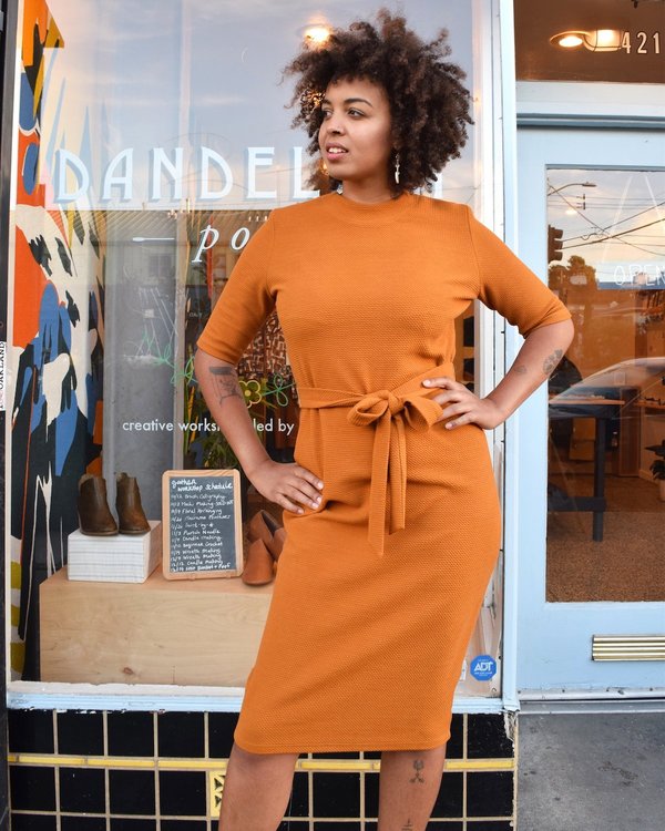 Eve Gravel Forever More Dress - Ochre | Garmentory