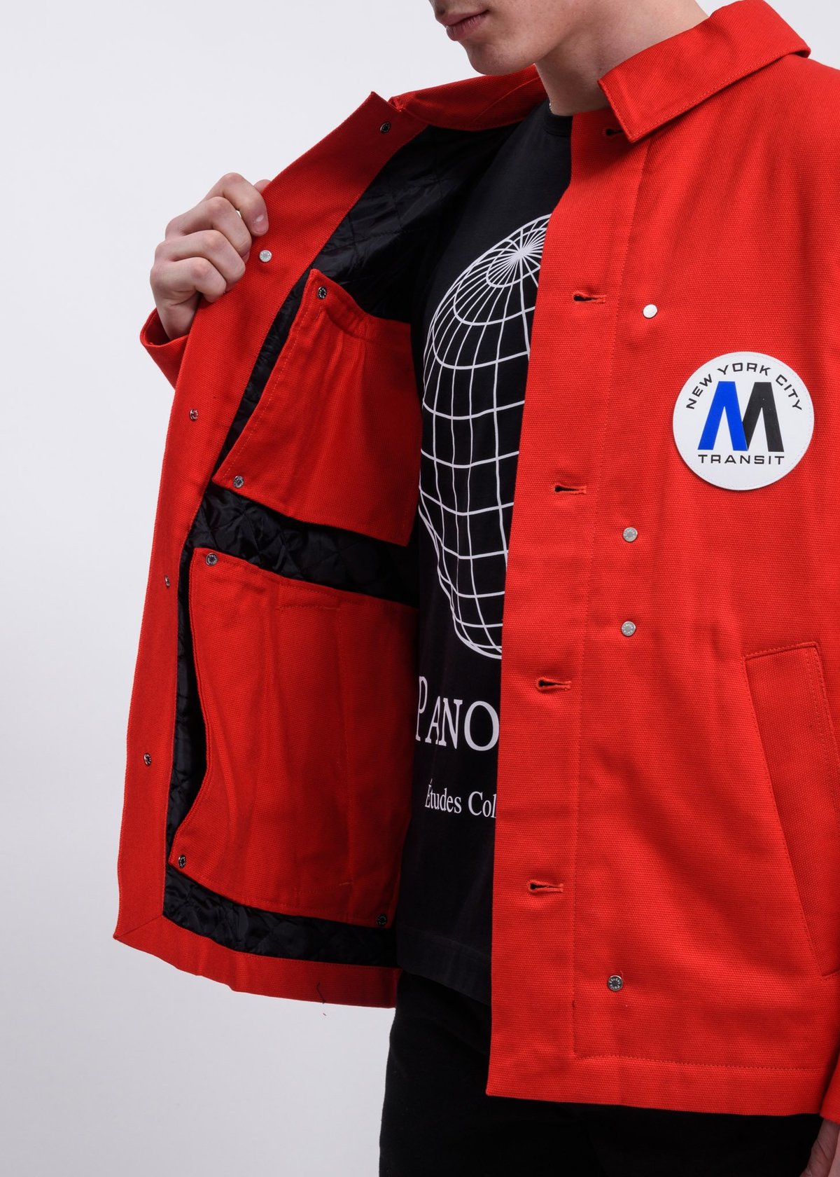Études Studio Timeline KH x MTA Canvas Jacket - Red | Garmentory