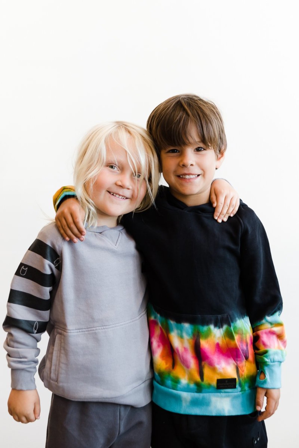 KIDS Munster Kids Rasta Hoodie - Black Tye Dye | Garmentory