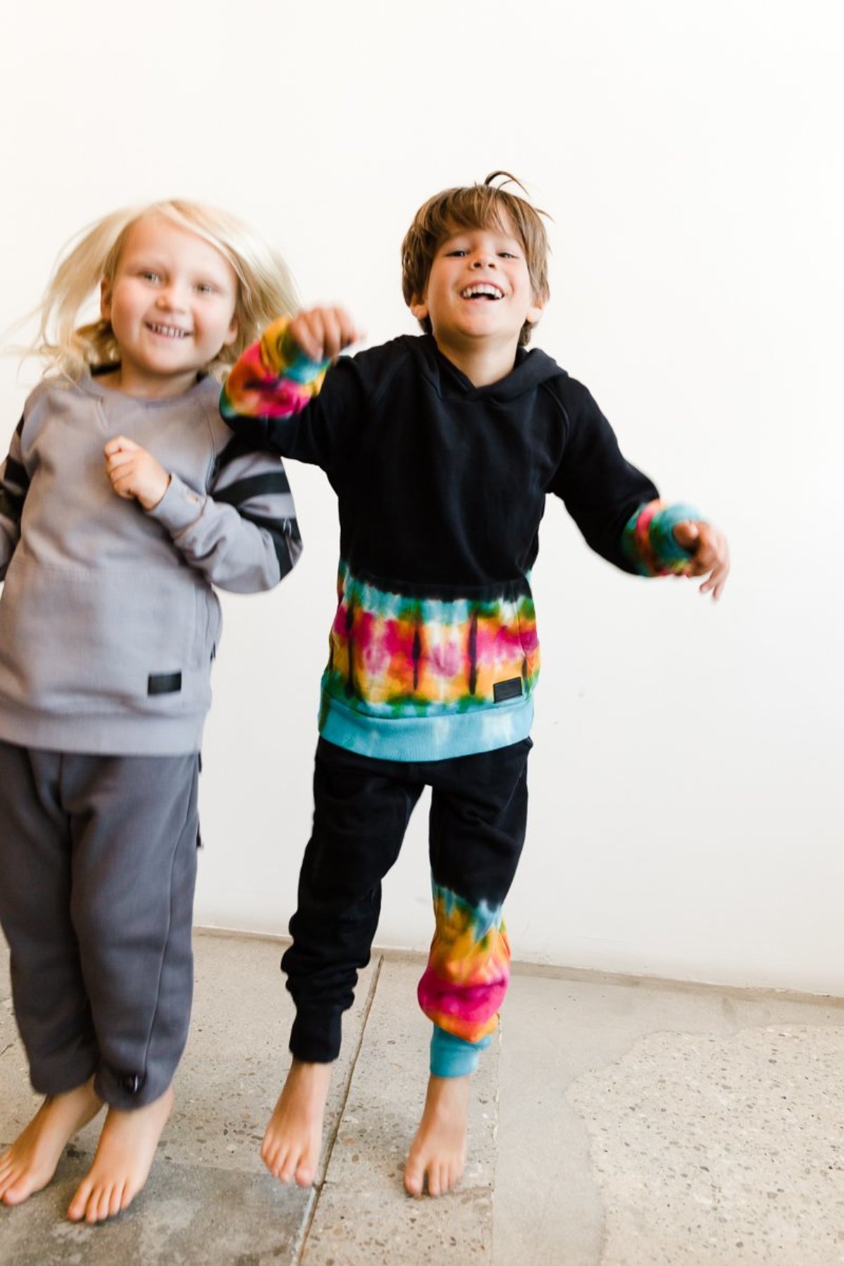 KIDS Munster Kids Rasta Hoodie - Black Tye Dye | Garmentory