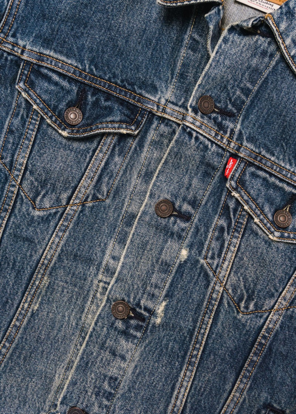 Levi's Distressed Trucker Jacket - Indigo | Garmentory
