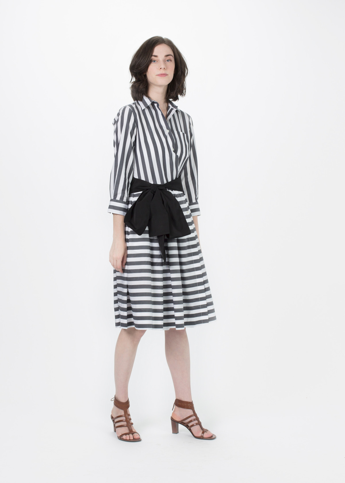 Sara Roka Elenat Dress with Belt | Garmentory
