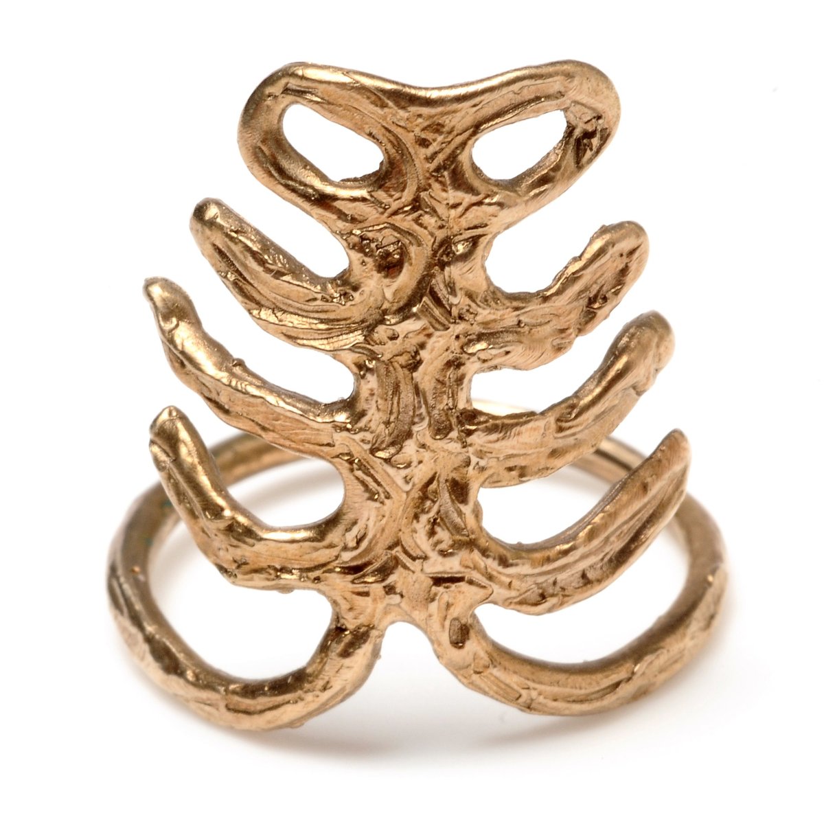 ODETTE NEW YORK RIB RING - BRONZE | Garmentory