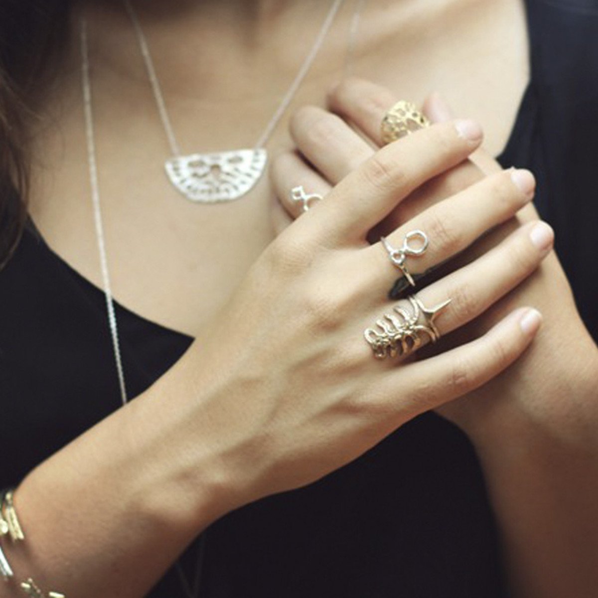 ODETTE NEW YORK RIB RING - BRONZE | Garmentory